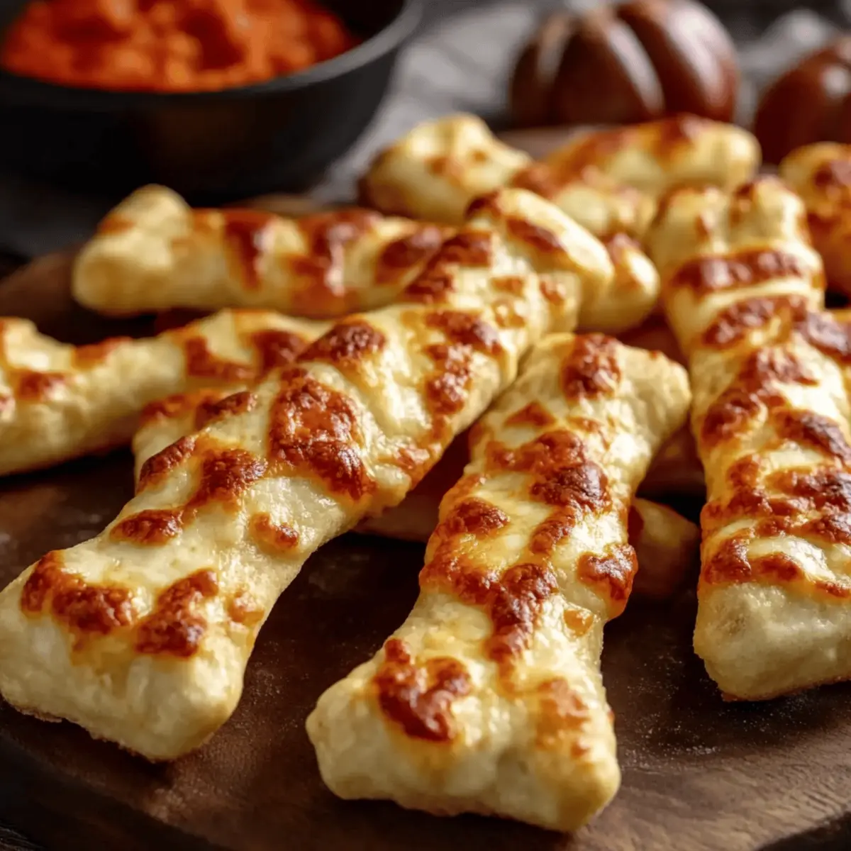 Ultimate Cheesy Halloween Breadstick Bones - Deliciously Fun