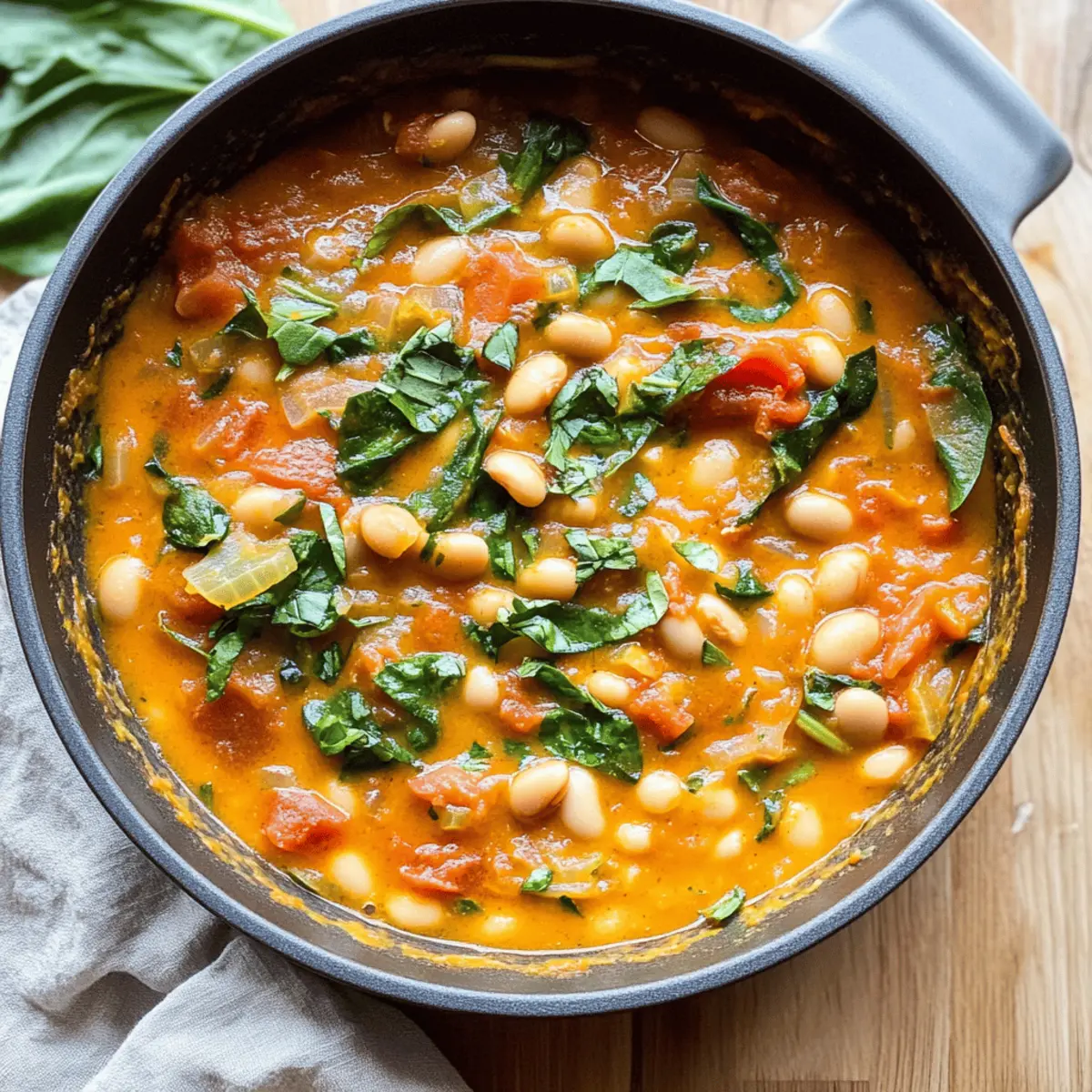 25-Minute Creamy Tomato White Bean Stew: A Delicious Vegan Delight