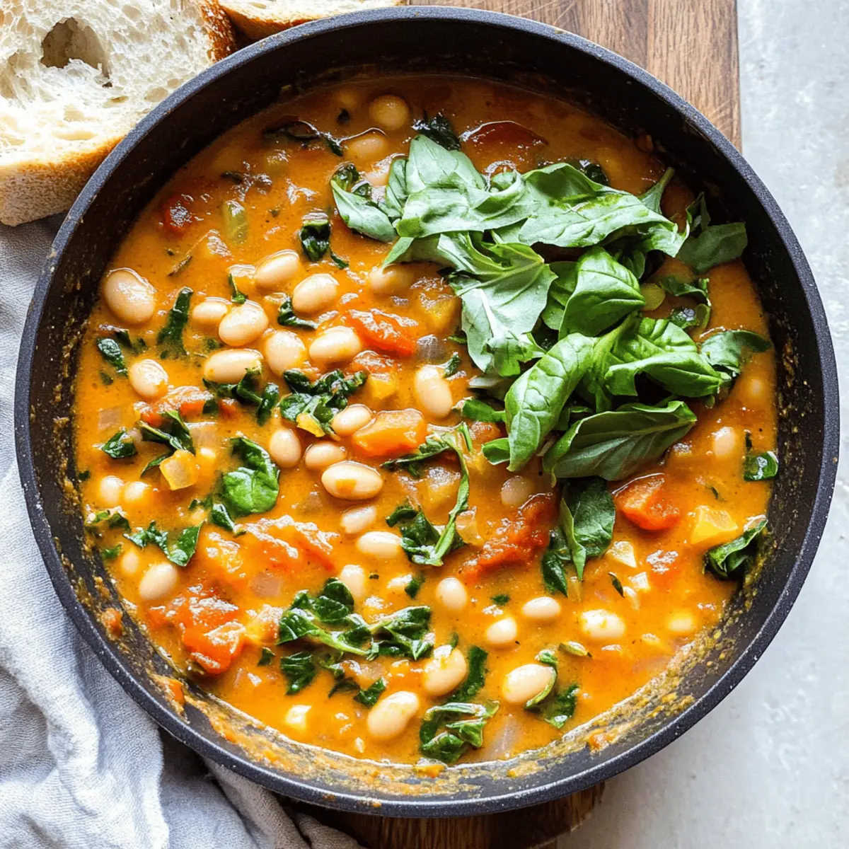 25-Minute Creamy Tomato White Bean Stew: A Delicious Vegan Delight