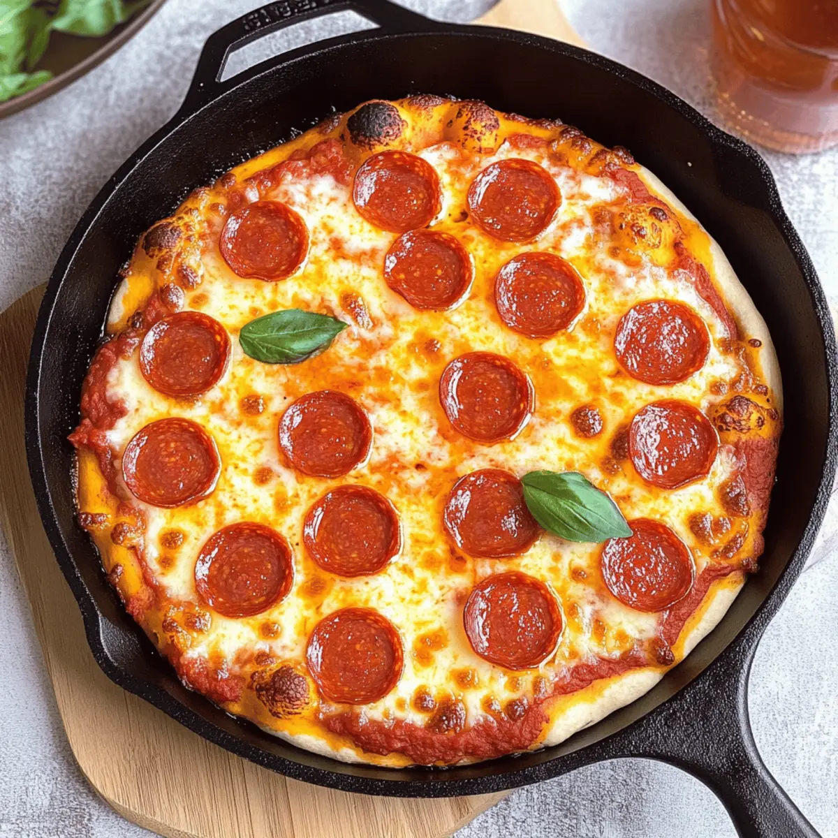 Ultimate Iron Pan Pizza: No-Knead, Crispy Perfection!