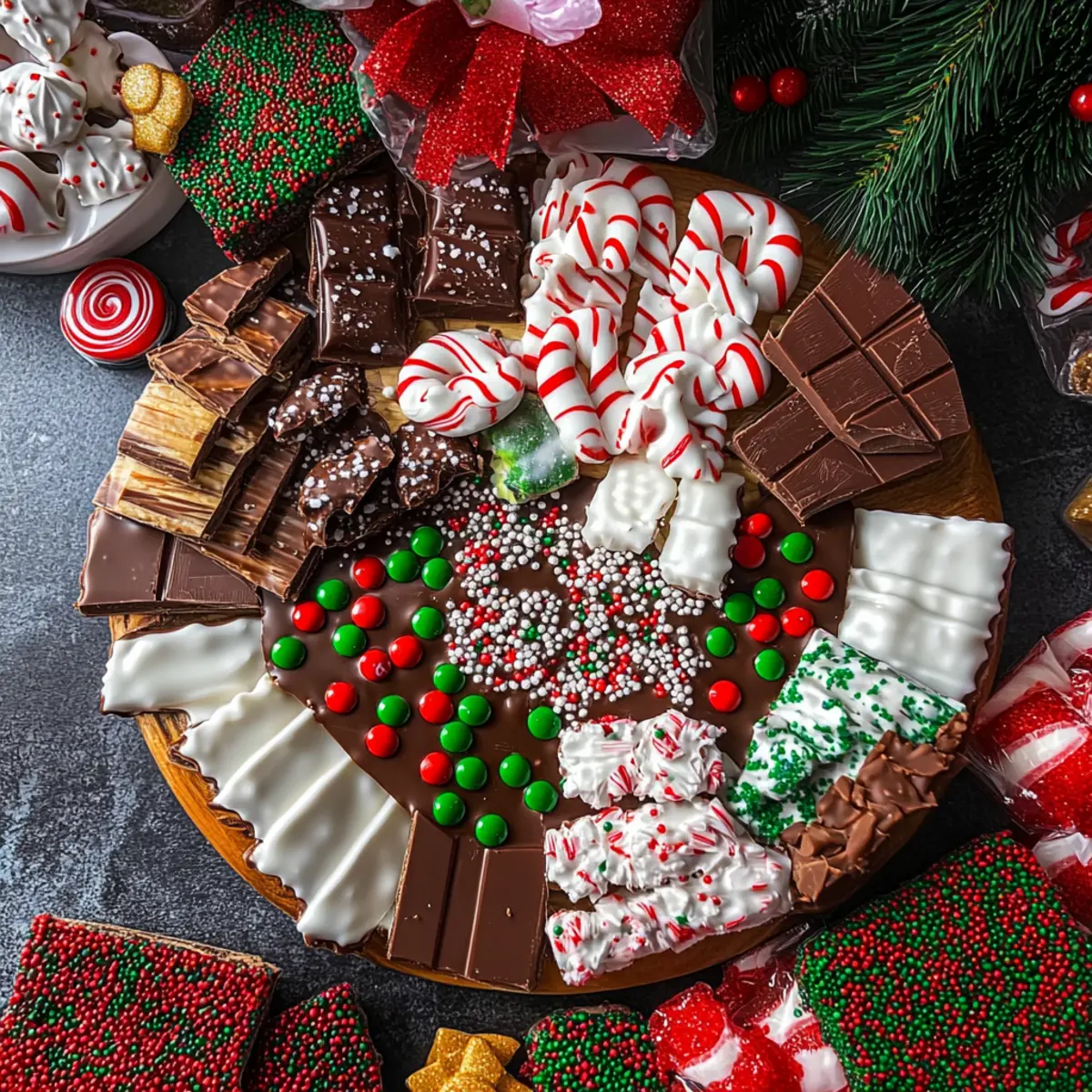 Magical Christmas Candy Dessert Board for Festive Fun