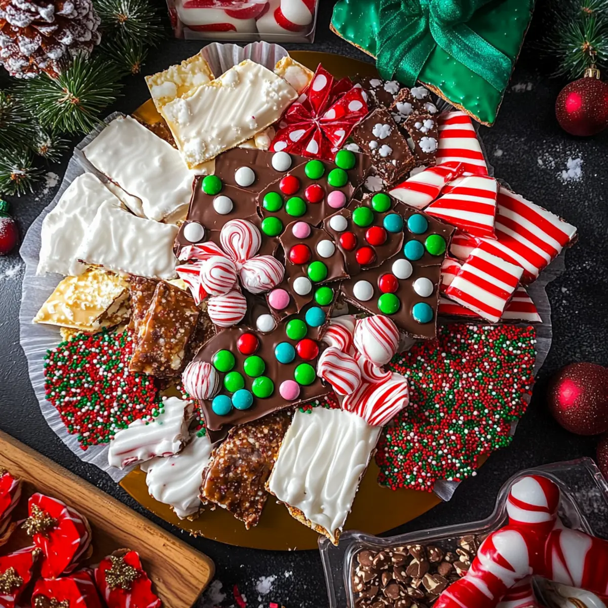 Magical Christmas Candy Dessert Board for Festive Fun