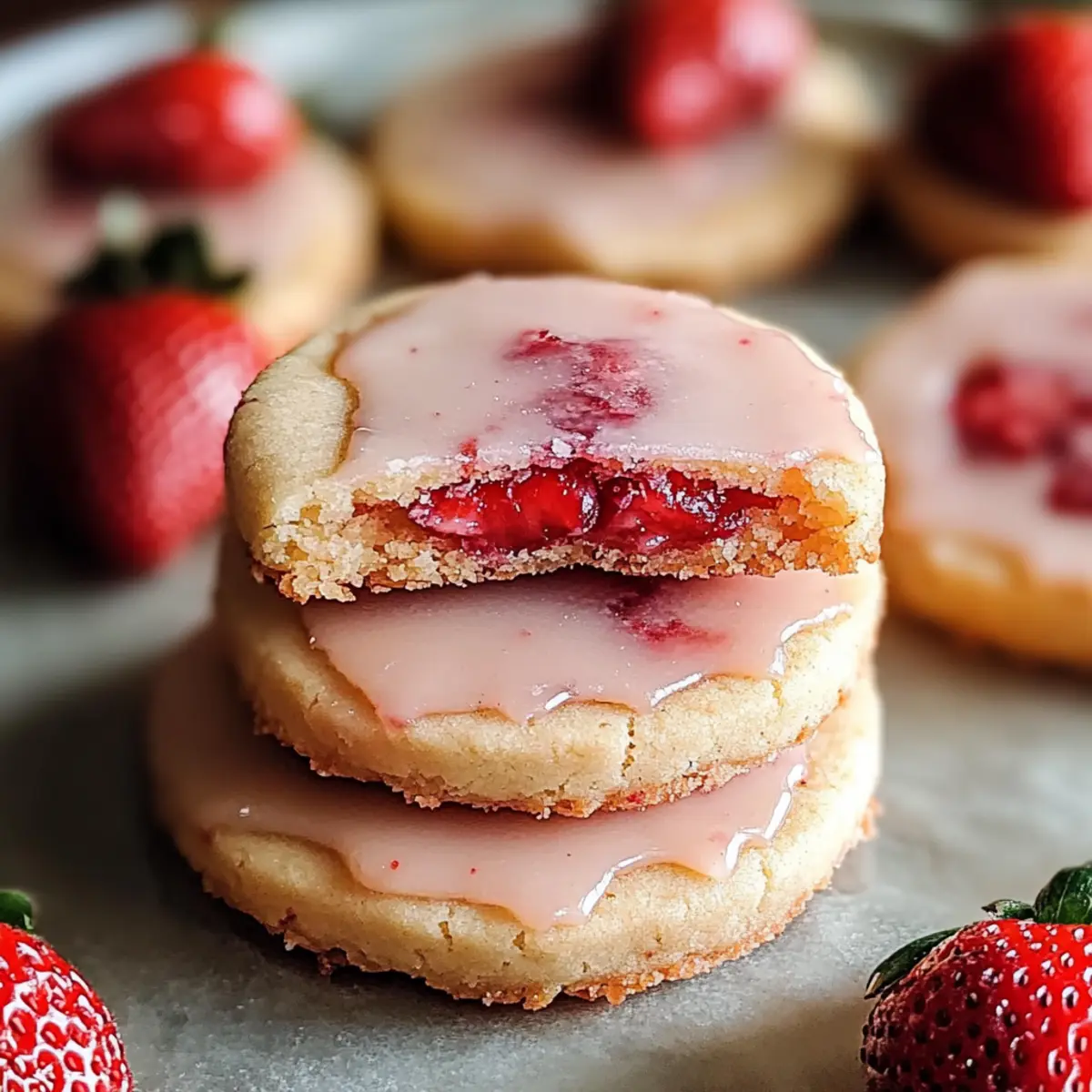 Easy Strawberry Shortbread Cookies - Buttery Sweet Delights